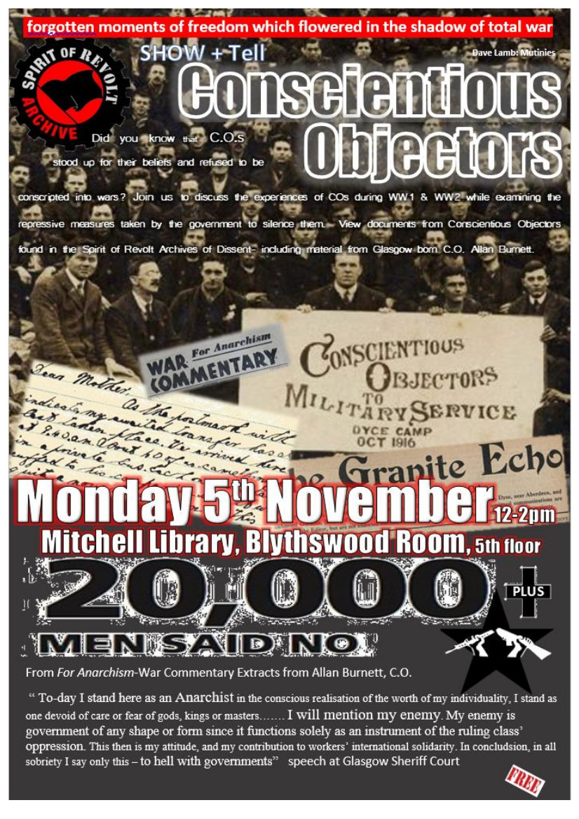 Show and Tell, Conscientious Objectors.